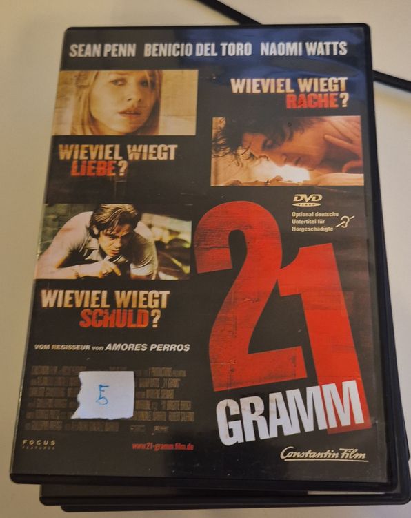 21 Gramm DVD Thriller Drama Sean Penn Benicio del Toro (Gebraucht) in ...