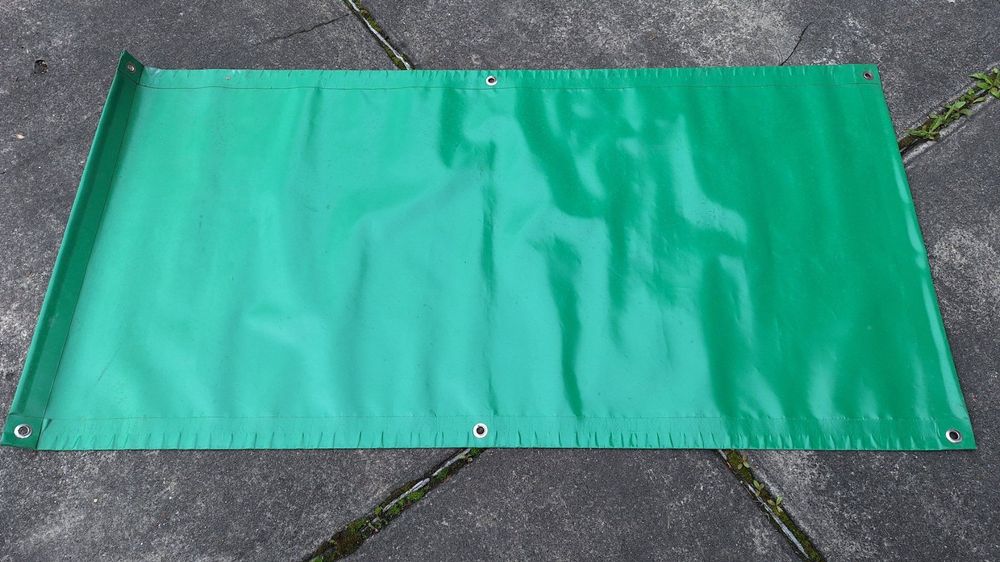 robuste Blache mit Ösen grün 160cm ,zum selber beschriften (Gebraucht ...
