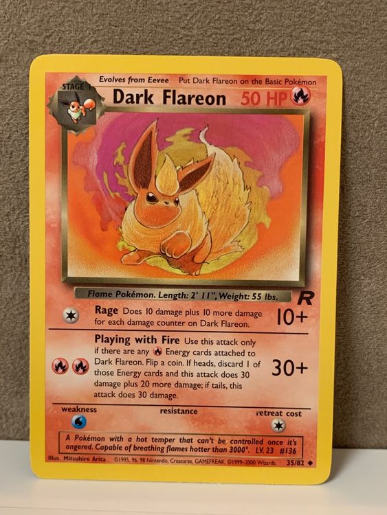 Dark Flareon Team Rocket ENG Pokemon 35/82 (Gebraucht) in Fislisbach ...