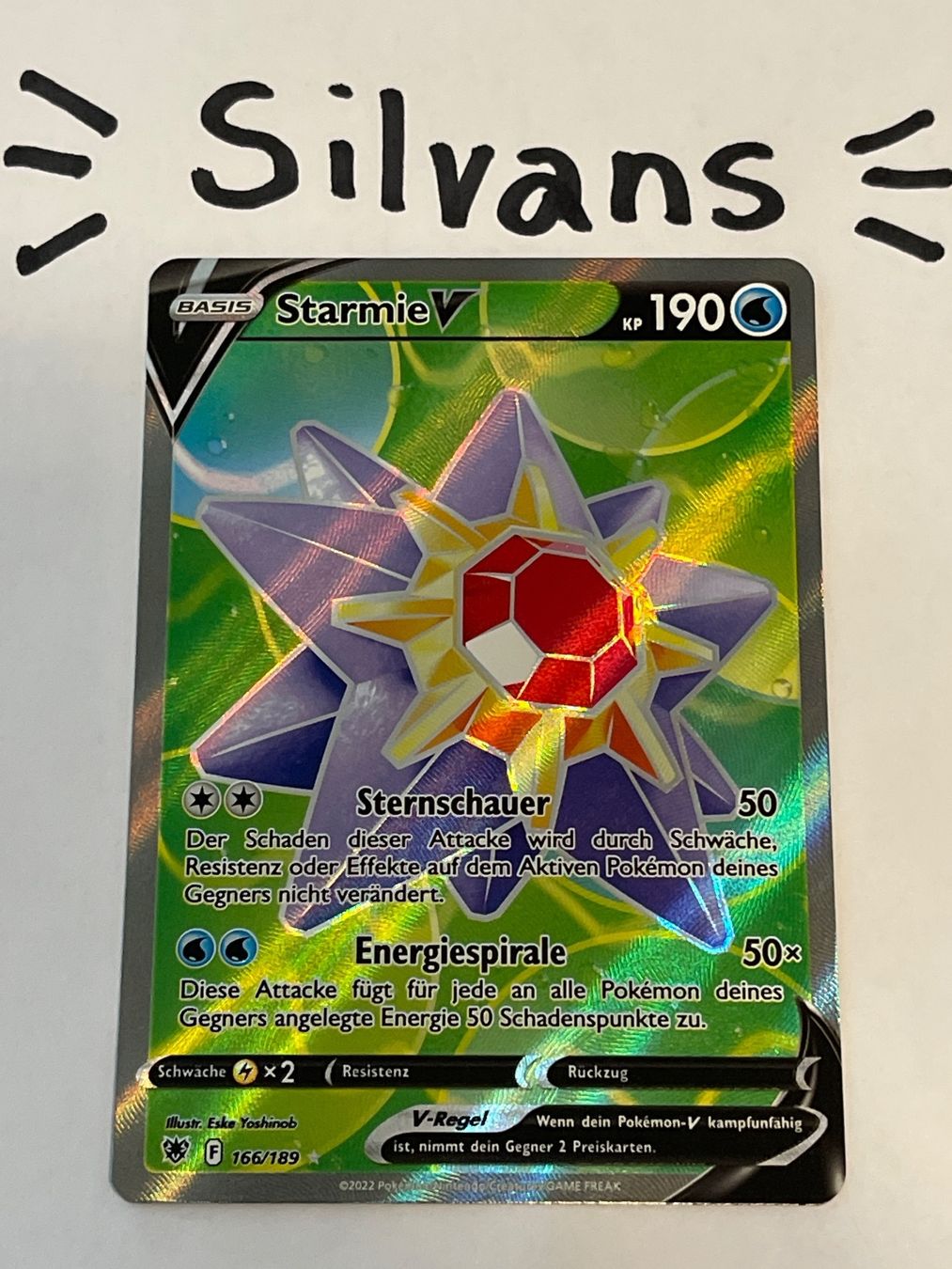 Starmie V Full Art 166/189 Astralglanz Deutsch (Neu (gemäss ...