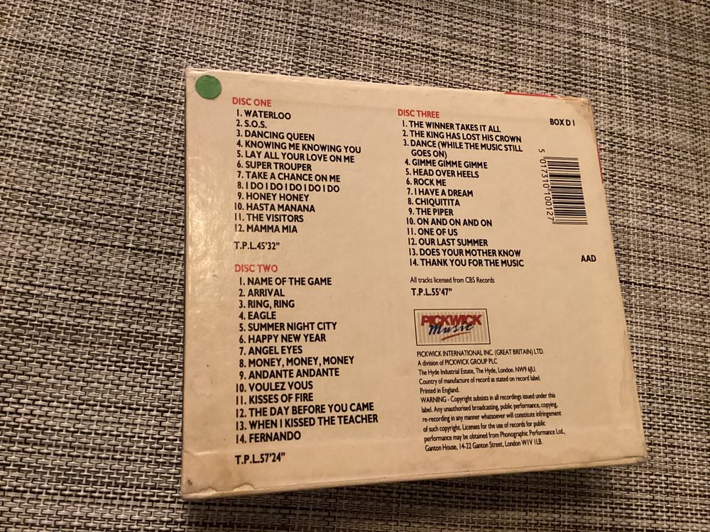 ABBA – The Hits Box (3CD-Box) (Gebraucht) in Reinach AG für CHF 1.5 ...