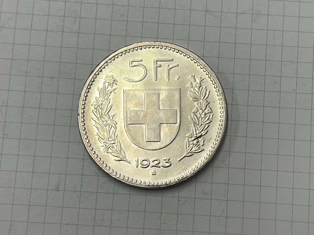 5 Franken 1923 (Gebraucht) in Zürich für CHF 37 – mit Lieferung auf Ricardo kaufen