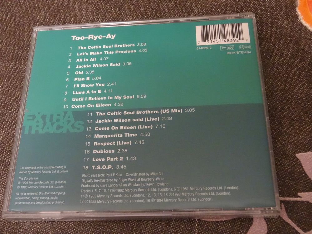 Dexy's Midnight Runners - Too-Rye-Ay CD | Kaufen auf Ricardo