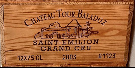 Château Tour Baladoz 2002 und 2003 - 24 Flaschen (Neu und ...