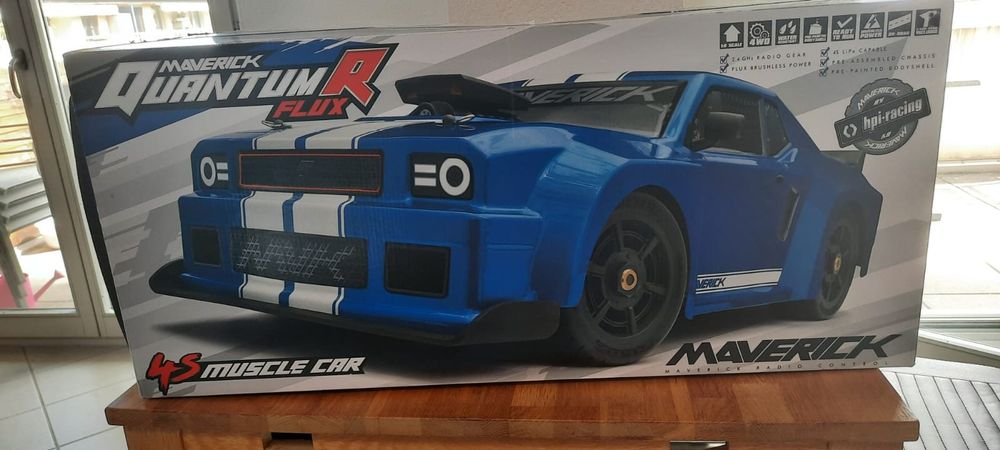 MAVERICK Quantum-R Flux 4S 1/8 4WD Muscle Car - Bleu (Neu und ...