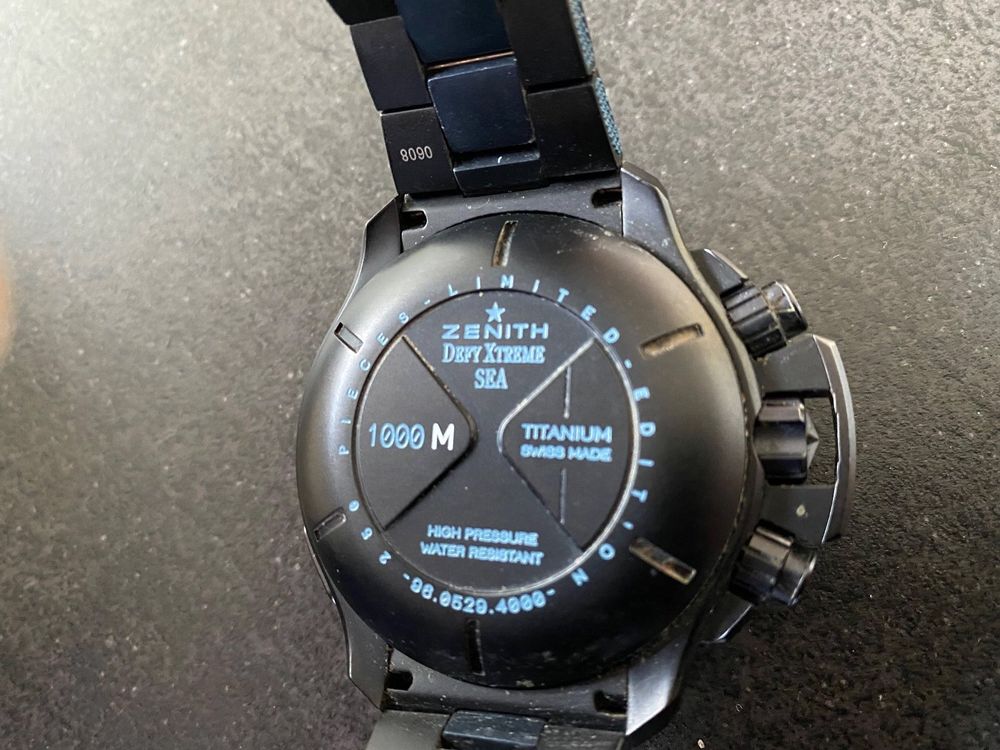 Zenith Defy Xtreme Open El Primero Sea Limited Edition Black (Gebraucht ...