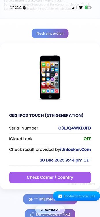 Apple iPod Touch 5 Generation 32GB -getestet- Pink Musik (Gebraucht) in ...