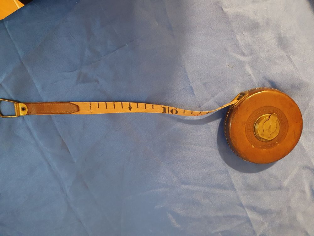 Antik Massband England Meter John Rabone&Sons Rarität Leder (Gebraucht ...