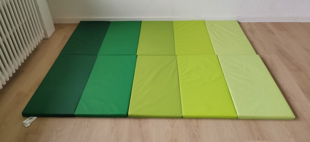 PLUFSIG Gymnastikmatte, faltbar, grün, 78x185 cm IKEA (Neu (gemäss ...