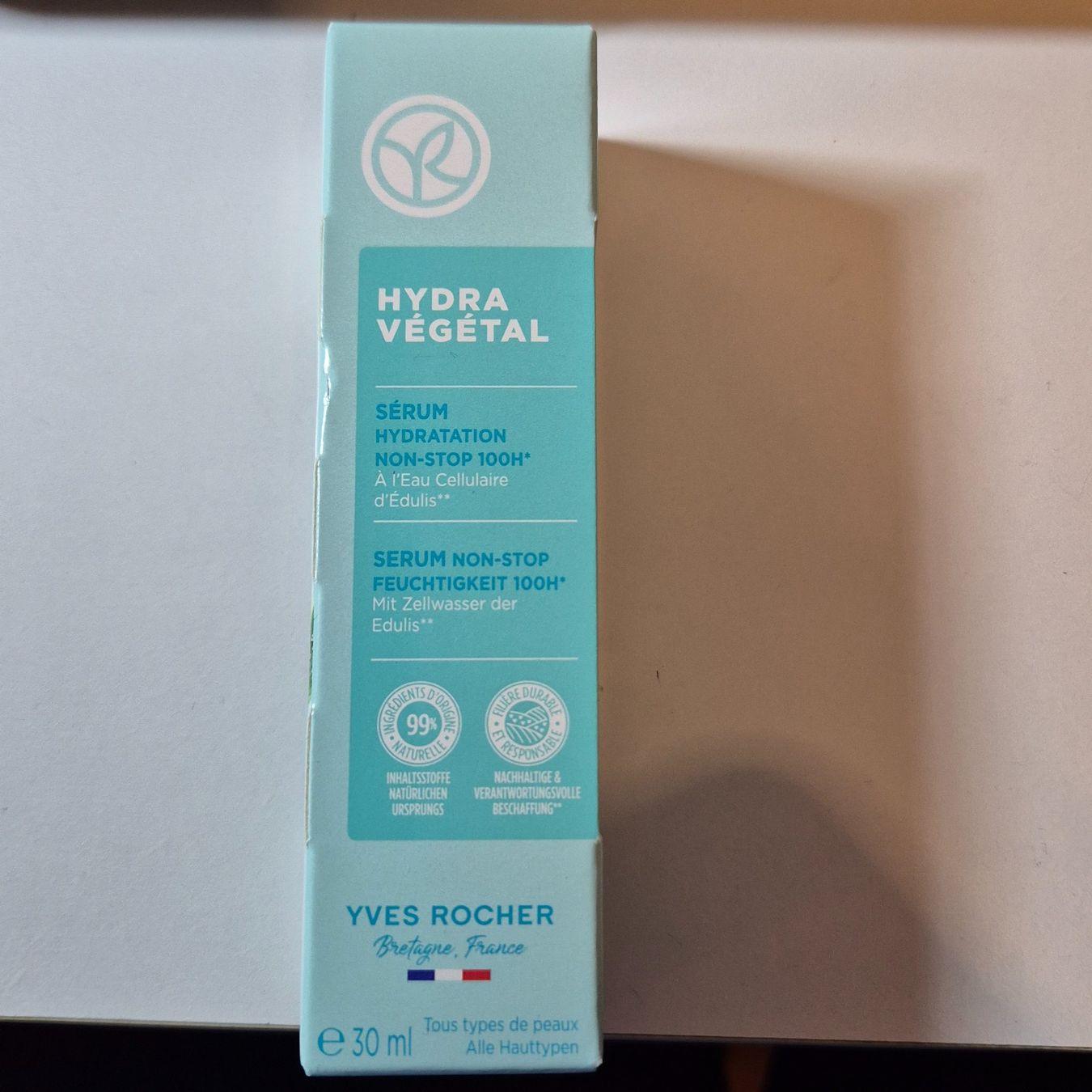 Yves Rocher Hydra Végétal Serum Non-Stop Feuchtigkeit 30ml (Neu und ...
