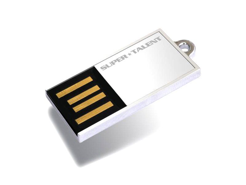 USB-Stick silber, FlashDrive 4GB Super-Talent, wasserfest | Kaufen auf ...