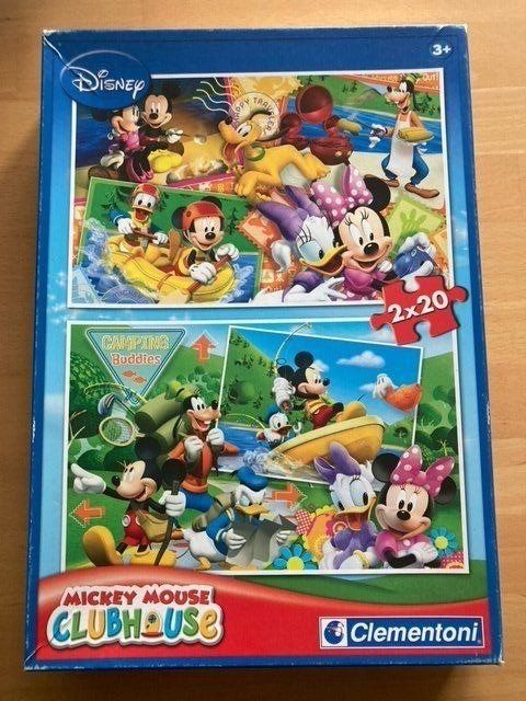 Puzzle; Mickey Mouse, 2 x 20 Teile von Clementoni (Gebraucht) in ...