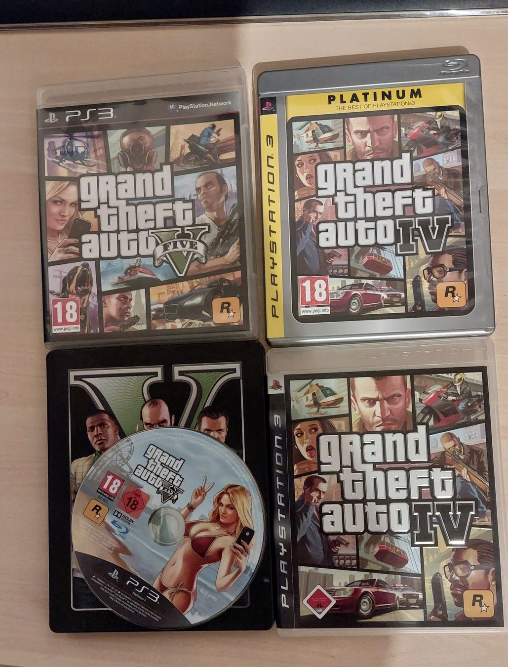 Grand Theft Auto GTA IV + V (PS3) (Gebraucht) in Wallenwil für CHF 10 ...