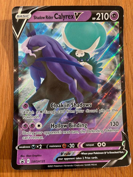 Pokemon Shadow Rider Calyrex V Jumbo Card | Kaufen auf Ricardo