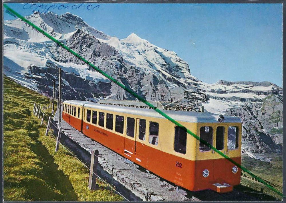 Jungfraubahn. Werbe-AK BBC. Neue Triebzüge. Kl. Scheidegg. (Gebraucht) in Horw für CHF 11 – mit ...
