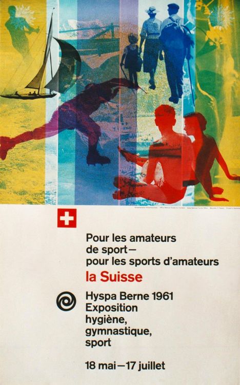 HYSPA BERNE SPORT EXPO 1961 - Affiche originale (D'occasion) à Blonay ...