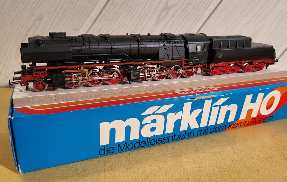 MÄRKLIN - 3102 - DAMPFLOK BR 53 DR - MALLET - neuwertig (Neu (gemäss ...