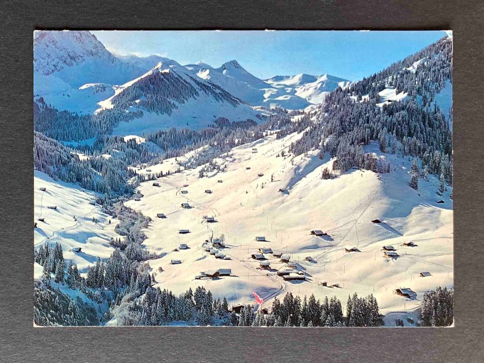 AK Gilbach bei Adelboden gegen Skigebiet Geils Hahnenmoos (Gebraucht ...