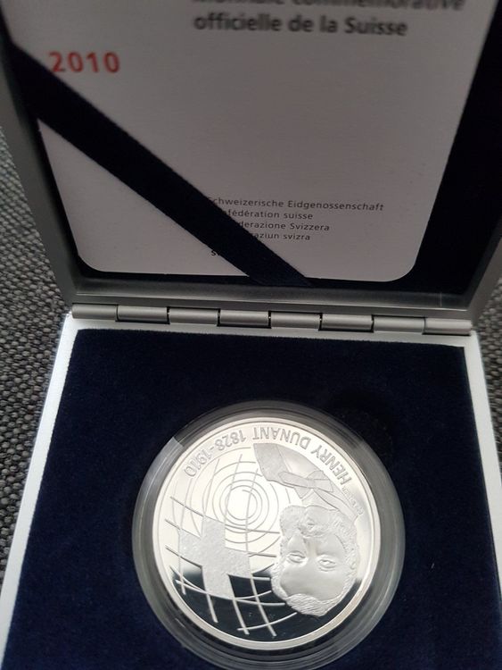 20 Fr. Sonder-Münze 2010 Henry Dunant (Neu und originalverpackt) in Weinfelden für CHF 45 – mit ...