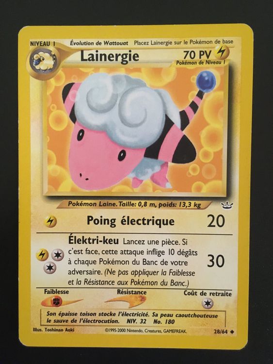 RARE: Pokémon Neo Revelation (2002): Lainergie 28/64 FR (Gebraucht) in Palézieux-Village für CHF ...