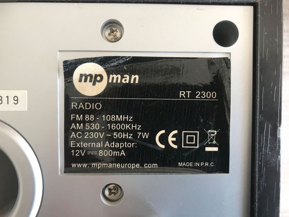 RADIO MP MAN RT2300 (Gebraucht) in Biberist für CHF 1 – nur Abholung ...