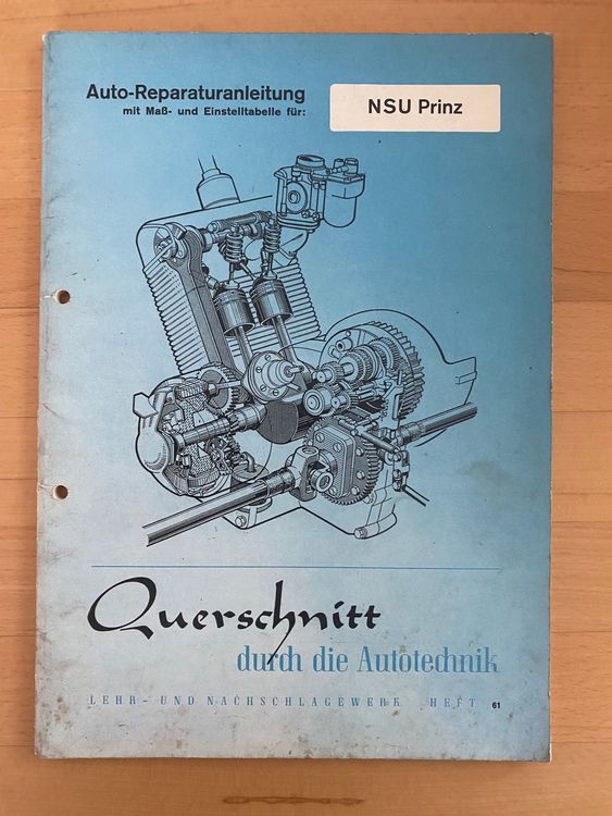 Reparaturanleitung NSU Prinz (Gebraucht) in Schönenwerd für CHF 20 – mit Lieferung auf Ricardo ...