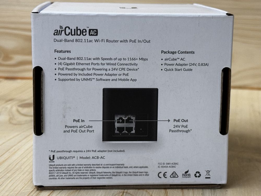 Ubiquiti airCube AC WLAN Router mit PoE In/Out | Kaufen auf Ricardo