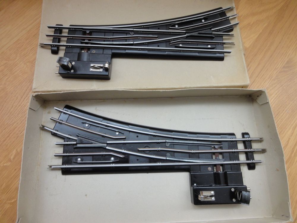 HAG - 2 Stk. elektrische Weichen, Spur 0 (8195 & 8196) | Kaufen auf Ricardo
