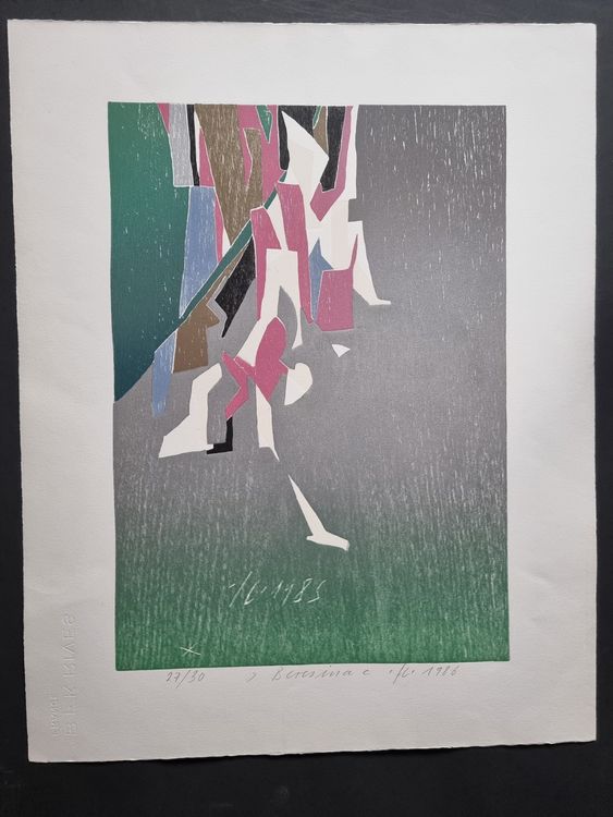 Franz Eggenschwiler 1930-2000, Farbholzschnitt, signiert num (Gebraucht) in Gersau für CHF 27 ...