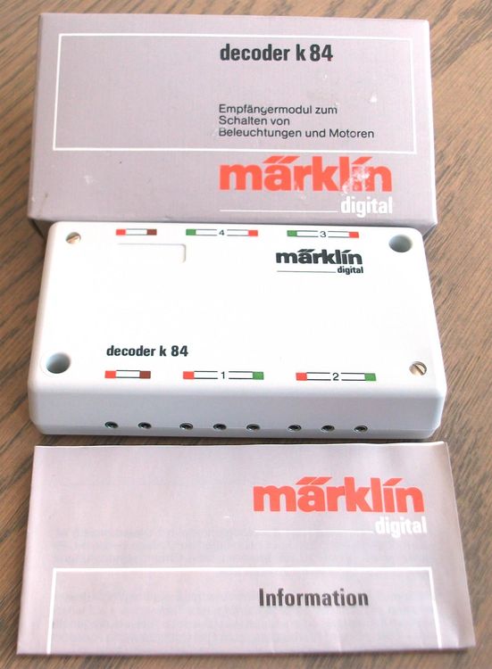 Märklin Decoder k 84, 6084, neuwertig & OVP (Gebraucht) in St. Moritz für CHF 41 – mit Lieferung ...