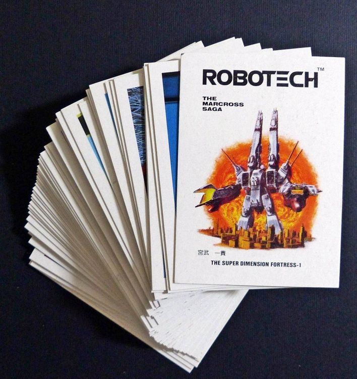 ROBOTECH MARCROSS SAGA COMPLETE 60 CARDS SET HARMONY 1986 (Gebraucht ...