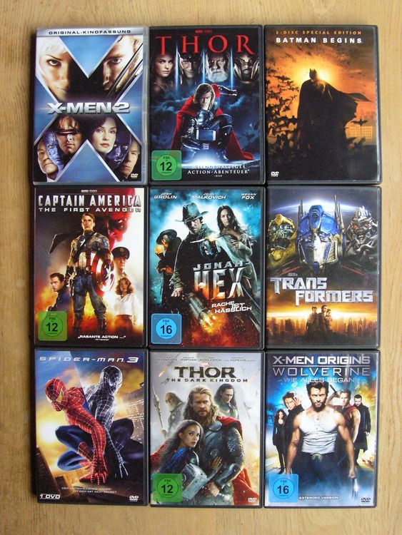 MARVEL & DC SUPERHELDEN DVD SAMMLUNG (Gebraucht) in Zuzwil SG für CHF ...
