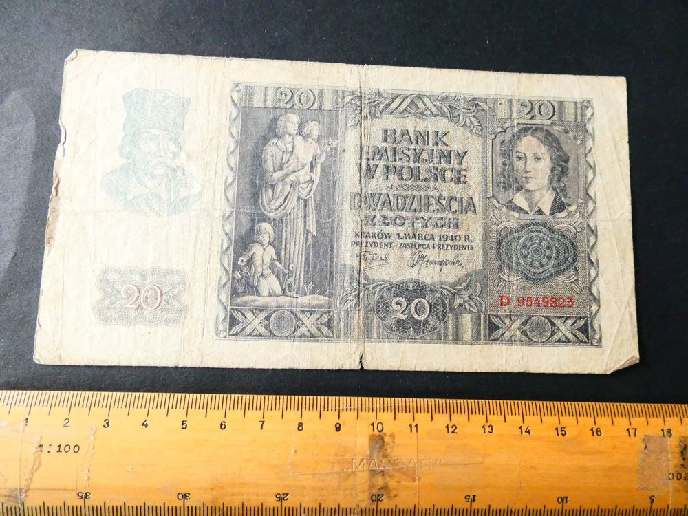 Polen 1940, 20 Zloty - Pick 95 (Gebraucht) in für CHF 2 – mit Lieferung auf Ricardo kaufen