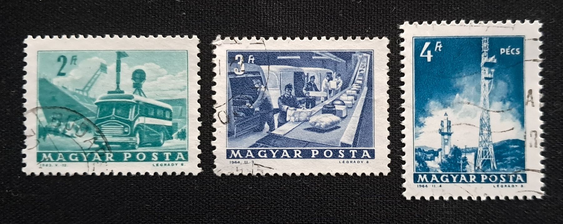 Ungarn Post & Verkehr – 10 Marken 1963–1964 (Gebraucht) in Bern für CHF ...