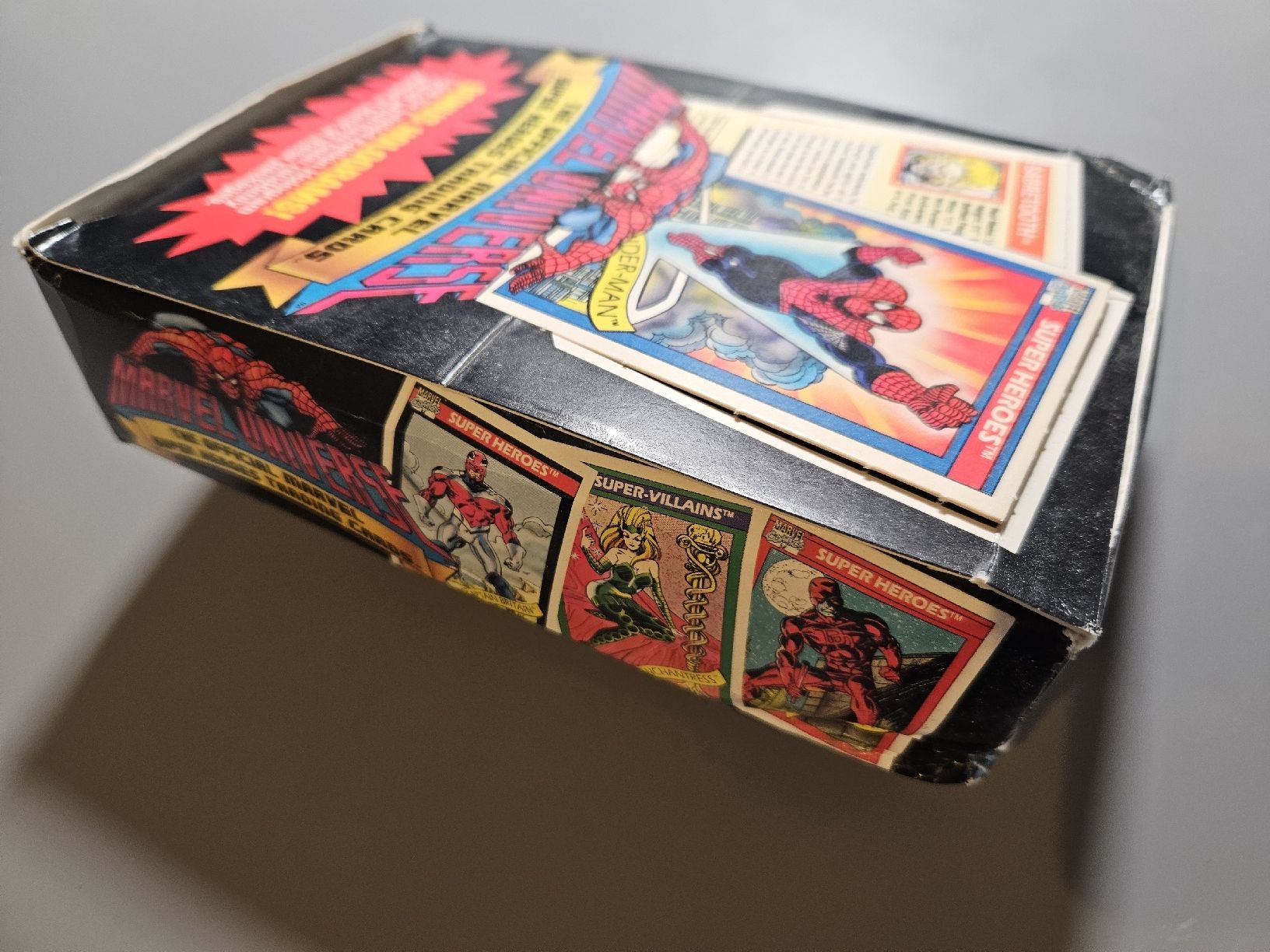 Marvel Universe Trading Cards 1990 6x Booster & Display Box (Neu ...