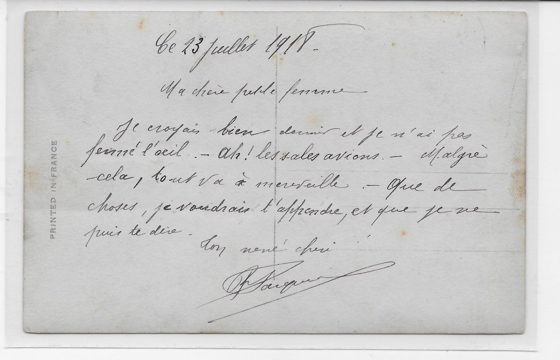 MIGNON lettre d'amour sur 10 Cartes 1918 (D'occasion) à Wil ZH pour CHF ...