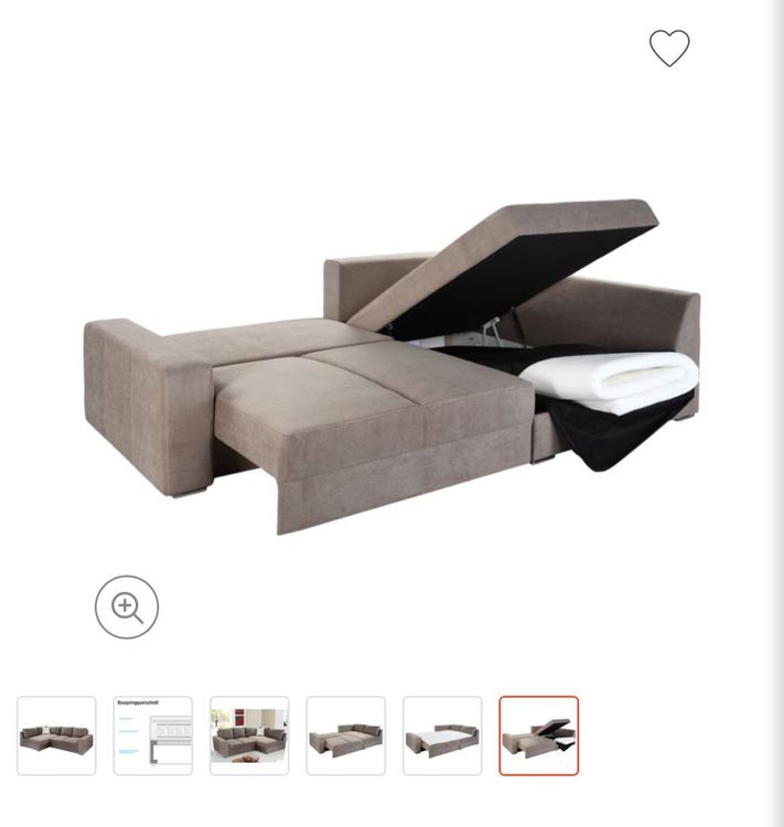 Boxspring Sofa mit Schlaffunktion (OVP 1800 CHF) (Gebraucht) in Zürich ...