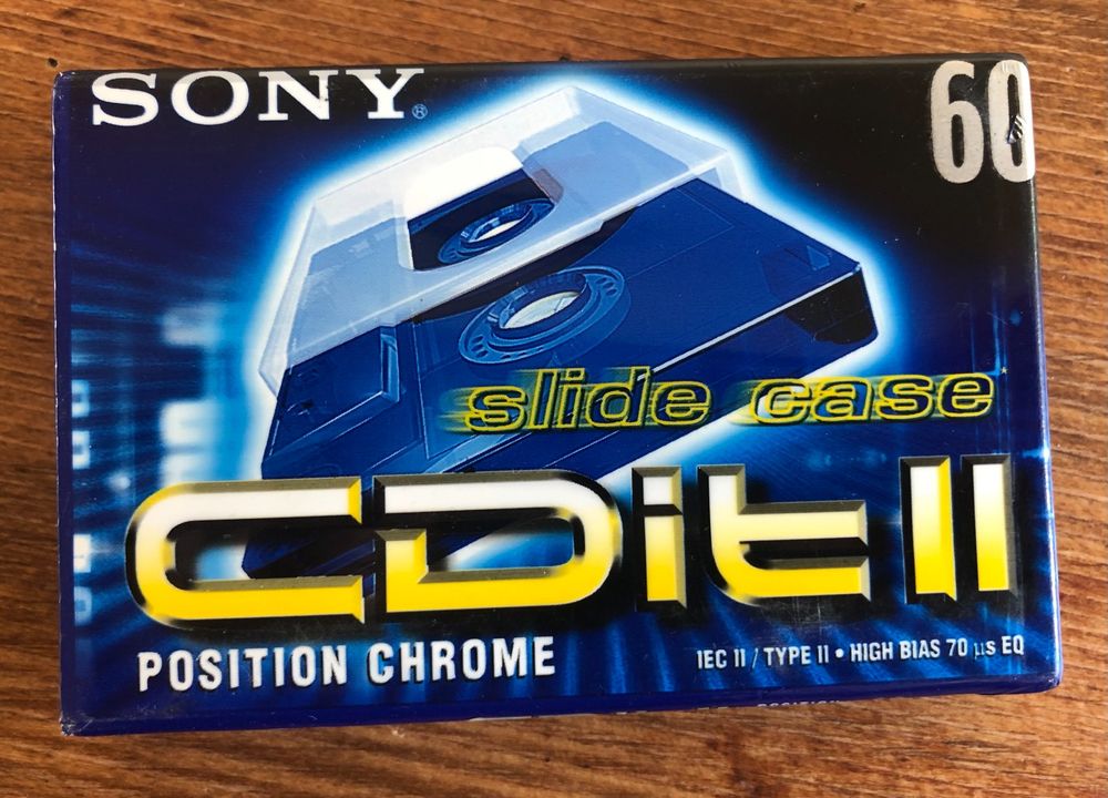 Kassette SONY CDitII. Position Chrome 60. NEU! (Neuf avec emballage d ...