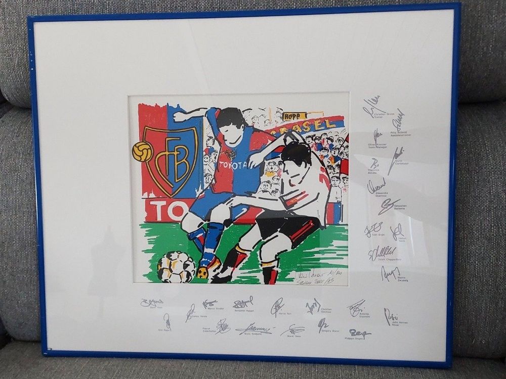 FC Basel Meister Bild 2002/03, Unterschriften, Limitiert 800 | Acheter ...