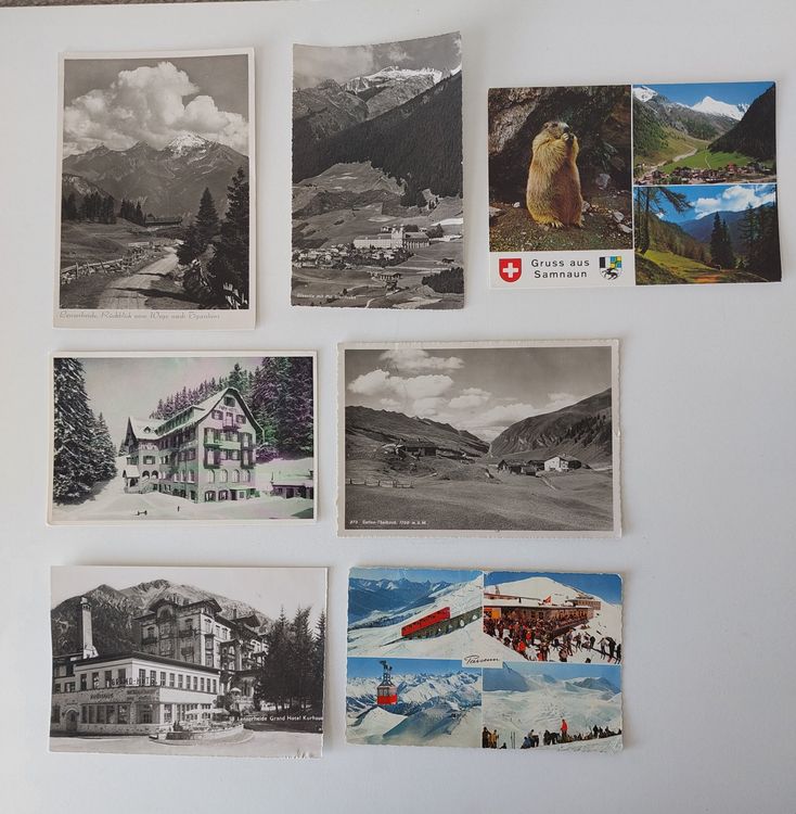 7 Stk. AK Ansichtskarte Disentis Safien Lenzerheide (Gebraucht) in Schenkon für CHF 20 – mit ...