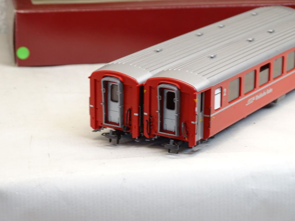 Bemo 3250 131 / 3252 128 Personenwagen B2341/A1228, H0m, OVP (Gebraucht ...