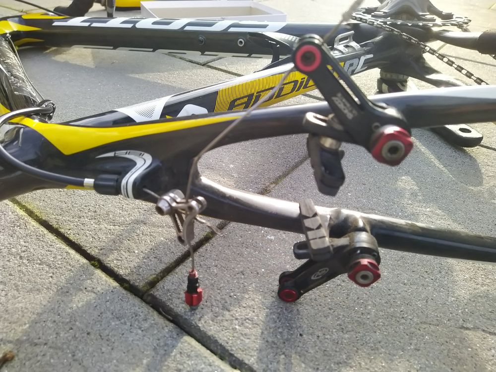 Scott Addict RC CX - Rahmen inkl. Gabel, Lenker und Bremsen (Gebraucht ...
