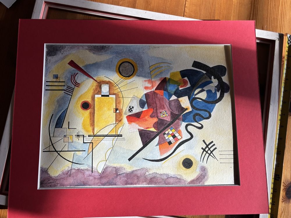 Kandinsky perfekt in Aquarell von 2008 Hommage (Neu (gemäss ...