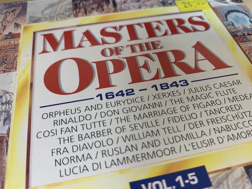 Masters of the Opera, 1642-1843, Vol 1-5 (Gebraucht) in Rikon im ...