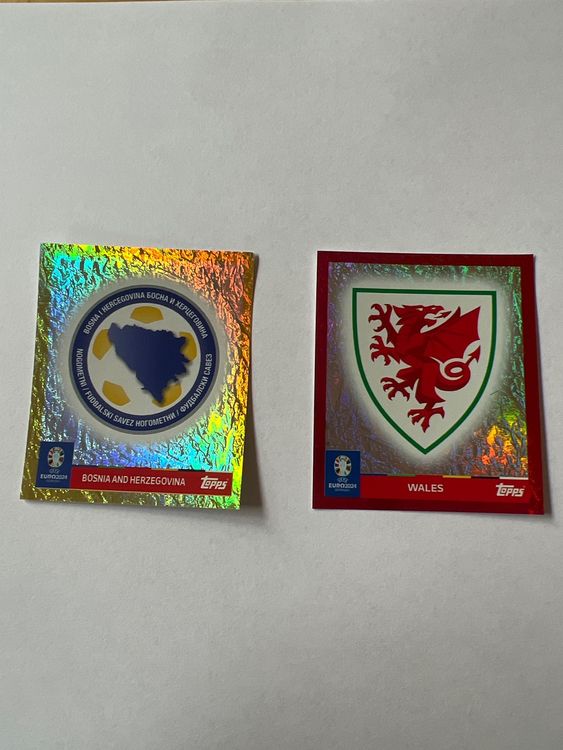 EURO 2024 Sticker BIH 1 & WAL 1 | Kaufen auf Ricardo