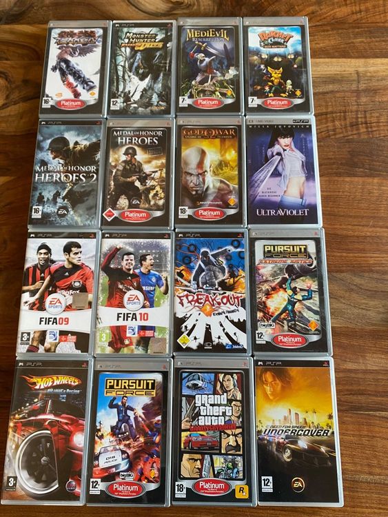 16 x PSP Sony Games (Gebraucht) in Luzern für CHF 40 – mit Lieferung ...
