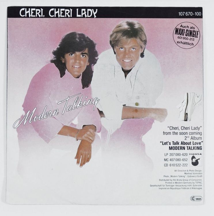 * MODERN TALKING - Cheri, Cheri Lady (Gebraucht) in Frenkendorf für CHF 5 – mit Lieferung auf ...