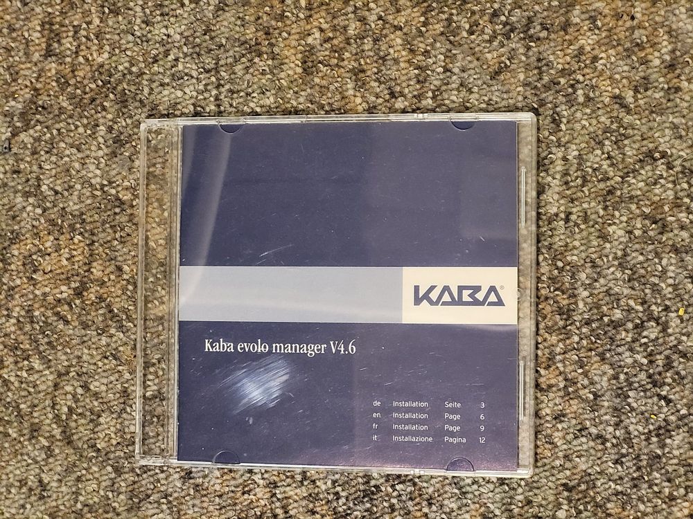 KABA Evolo Manager 4.6 Schlüssel Verwaltungssoftware (Gebraucht) in Solothurn für CHF 15 – mit ...