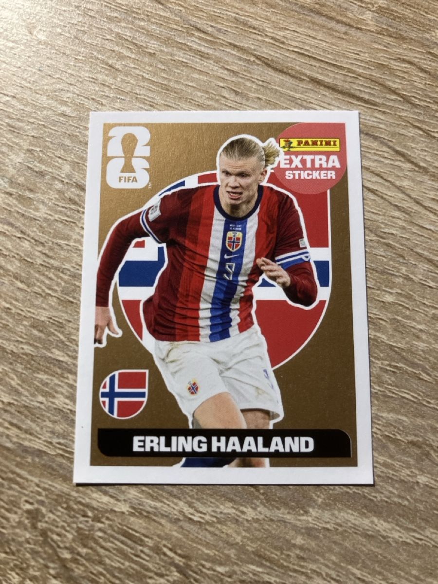 Panini WM 2026 Extra Sticker Erling Haaland Bronze (Neu (gemäss ...