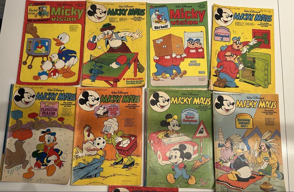 Micky Maus Hefte 9 Stück (1977 - 1980) / Rarität (Gebraucht) in Niederweningen für CHF 1 – mit ...